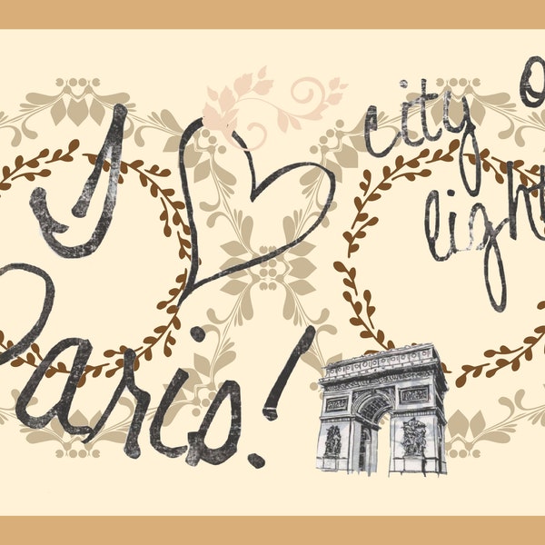 Paris Wall Border - Etsy