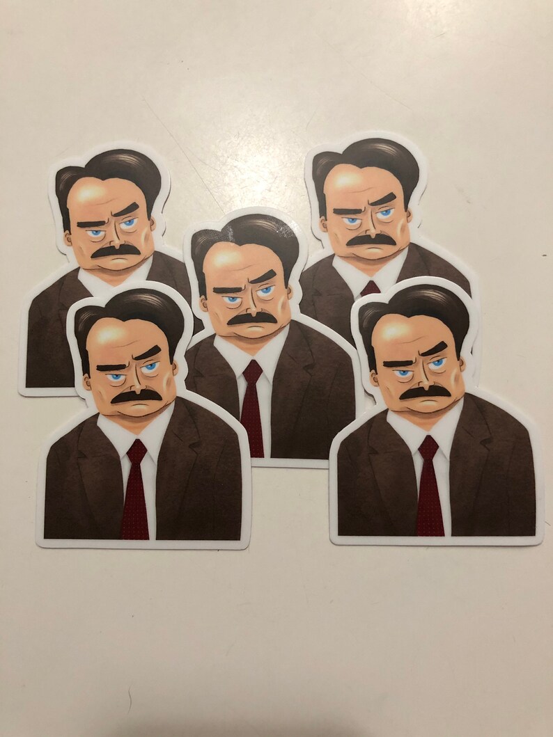 Ron Swanson Sticker - Etsy