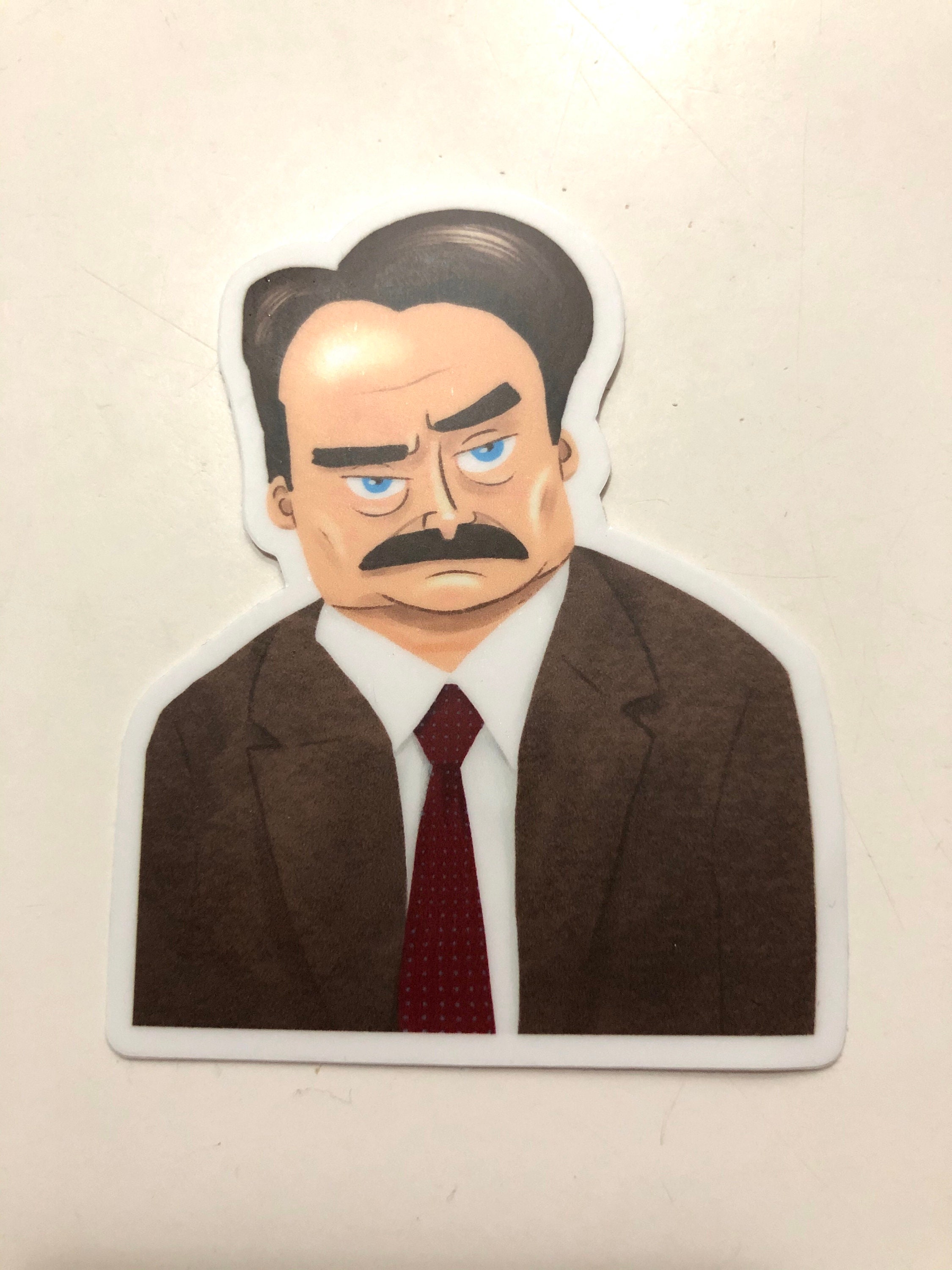 Ron Swanson Sticker - Etsy