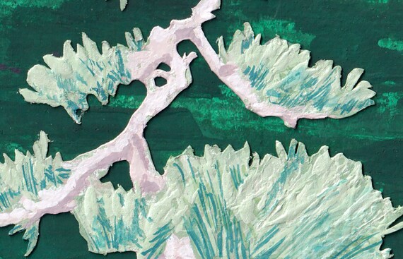 Bonsai Tree Original Gouache painting Art & Collectibles Painting etna ...