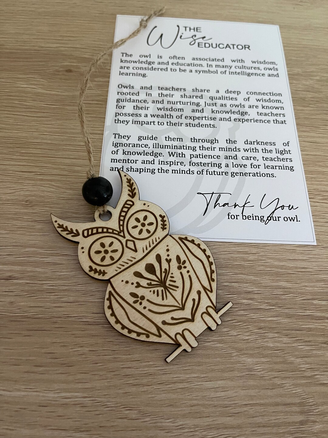 Wise Educator Ornament | Teacher Ornament | Owl Ornament | Teacher Gift ...