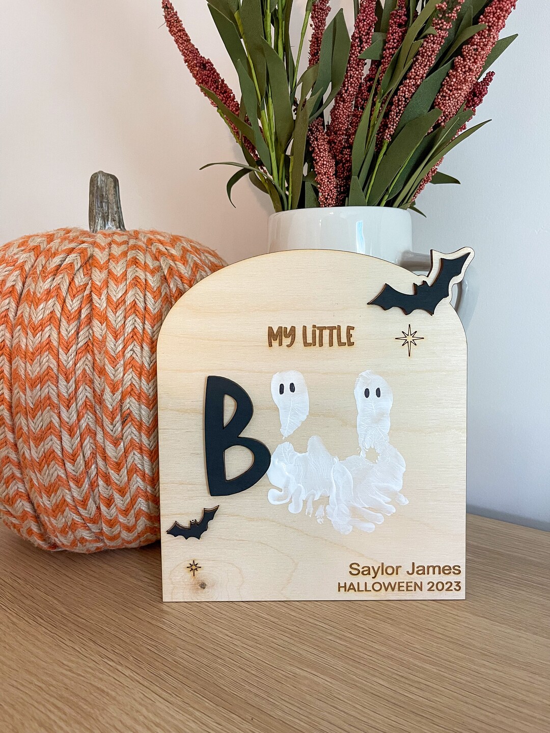 DIY Halloween Footprint Art, Baby’s First Halloween Keepsake ...