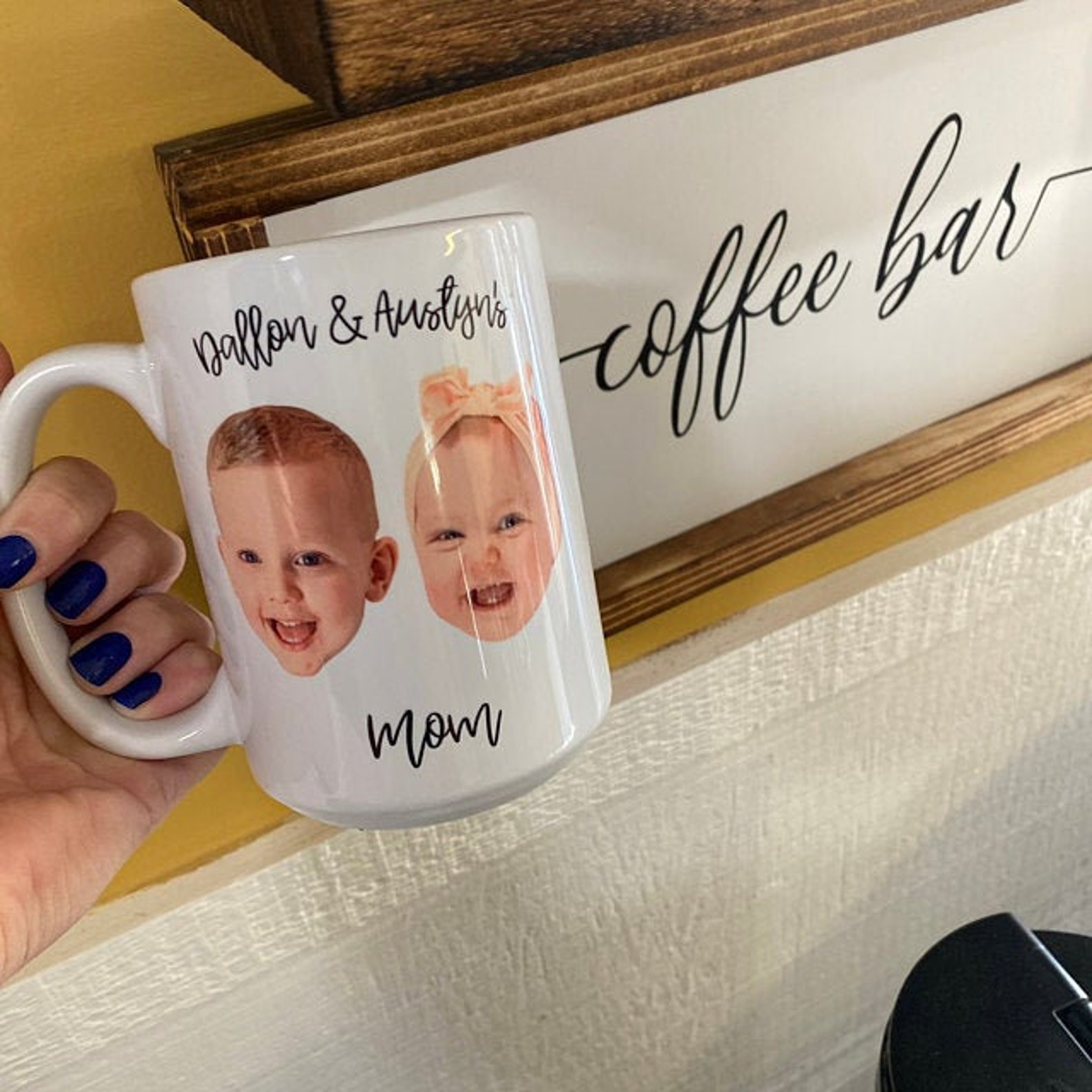 Personalized With Your Baby's Photo Baby Mug Coffee Mug - Etsy