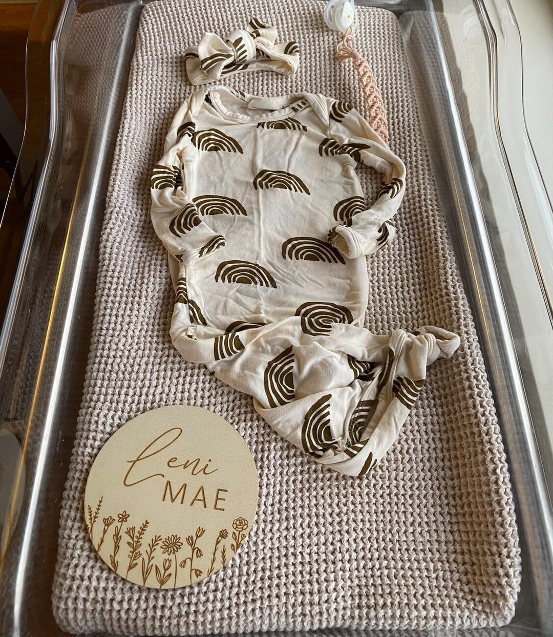 Baby Announcement Sign With Birth Stats | Wood Sign for Name Reveal ...