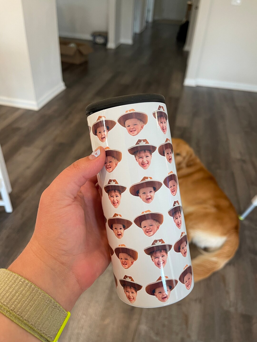 Multiface Dual Purpose Can Cooler, Photo Cup, Mom Cup, Grandma, Grandpa ...