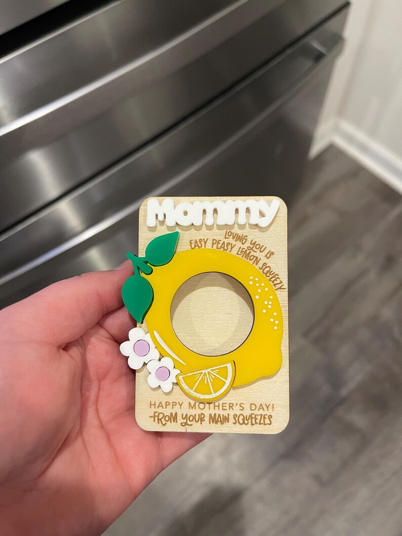 Mom Photo Magnet, Photo Frame, Lemon, Personalized, Gift for Mom, Gift ...