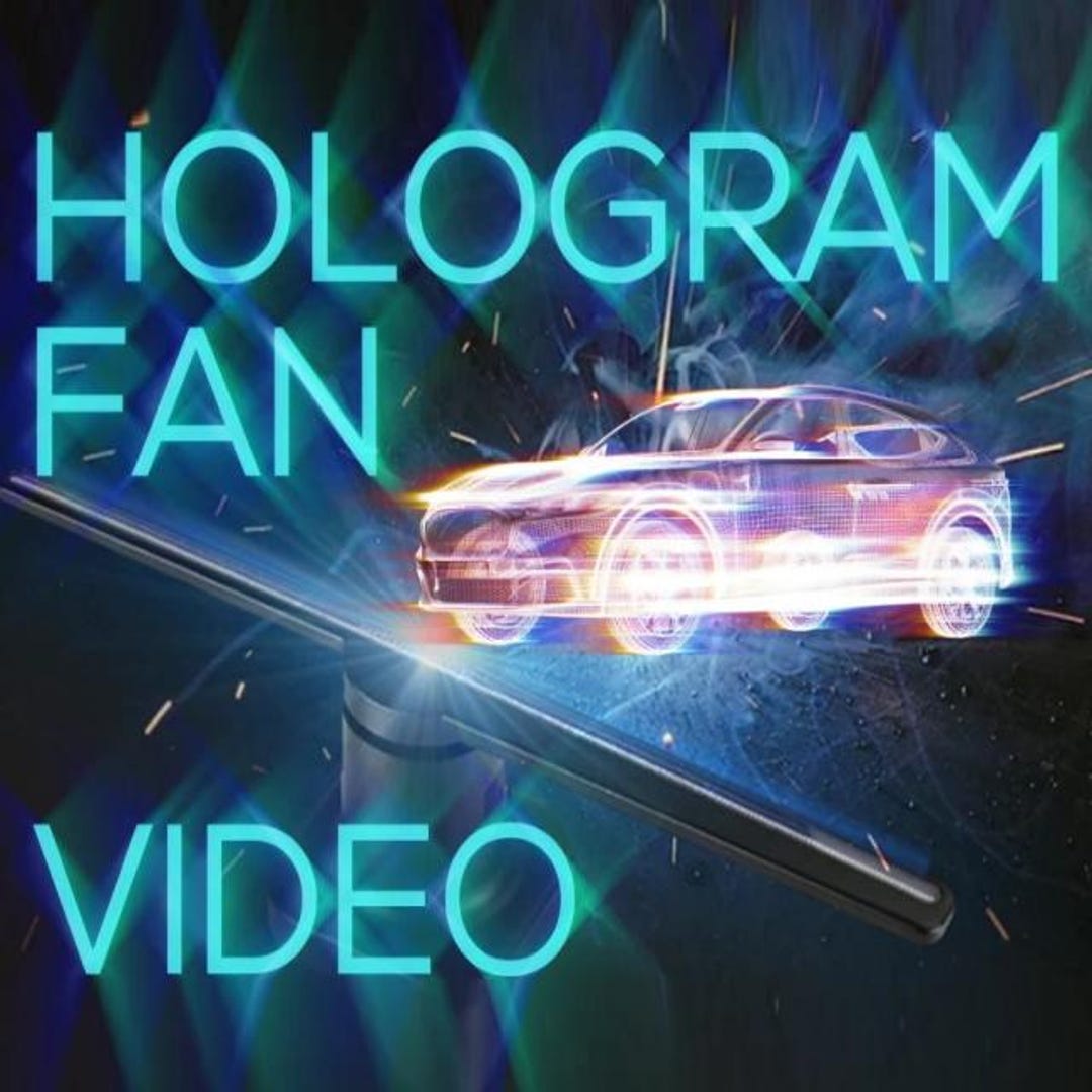 3d Animation for Hologram Fan. 3D Hologram Video. Hologram Animation ...