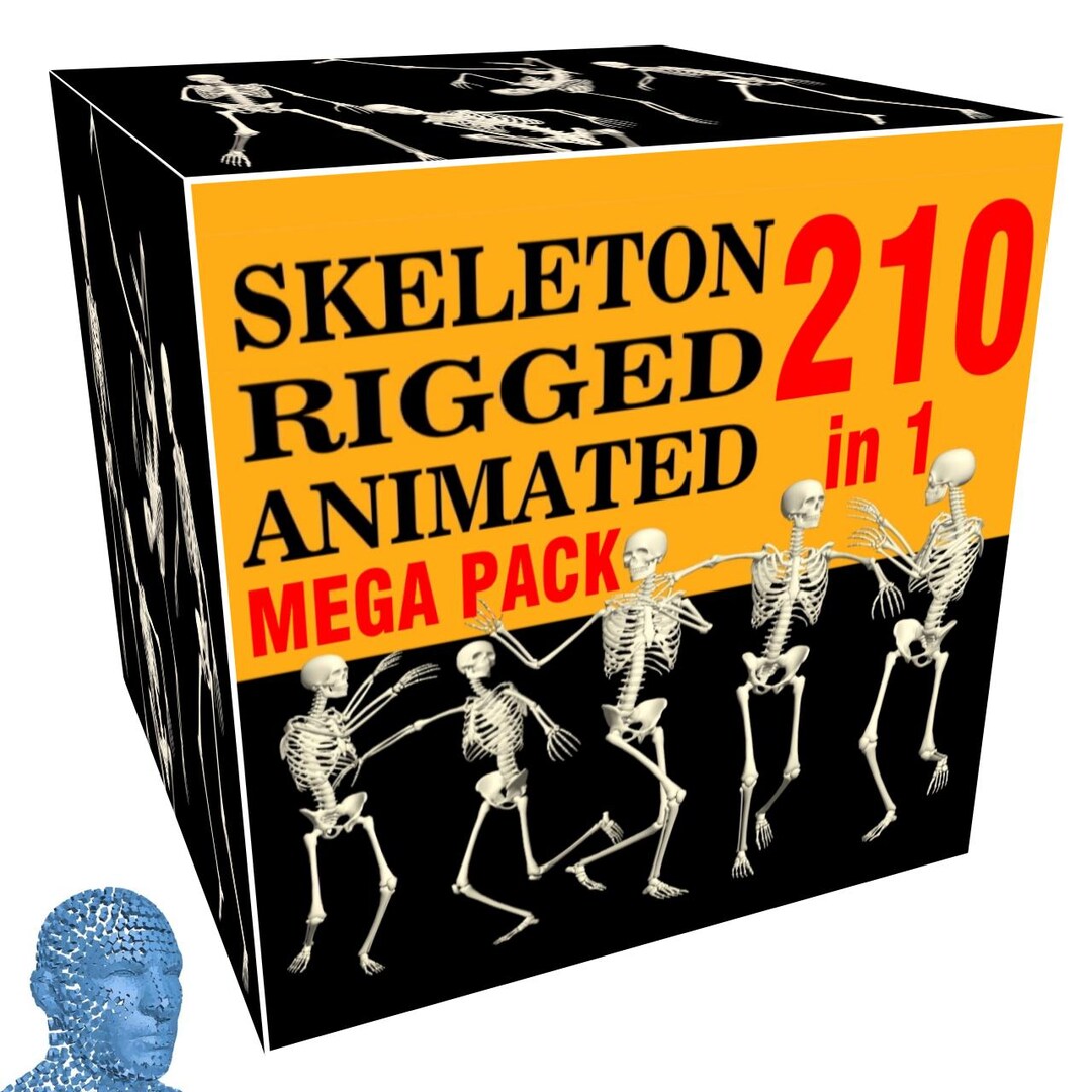 210x Rigged 3D Skeleton Models – Animated Characters for Dance, Sports ...