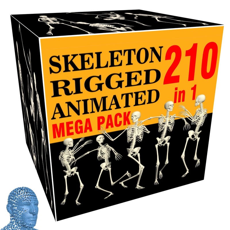 Dancing Skeleton 3d Print Stl - Etsy