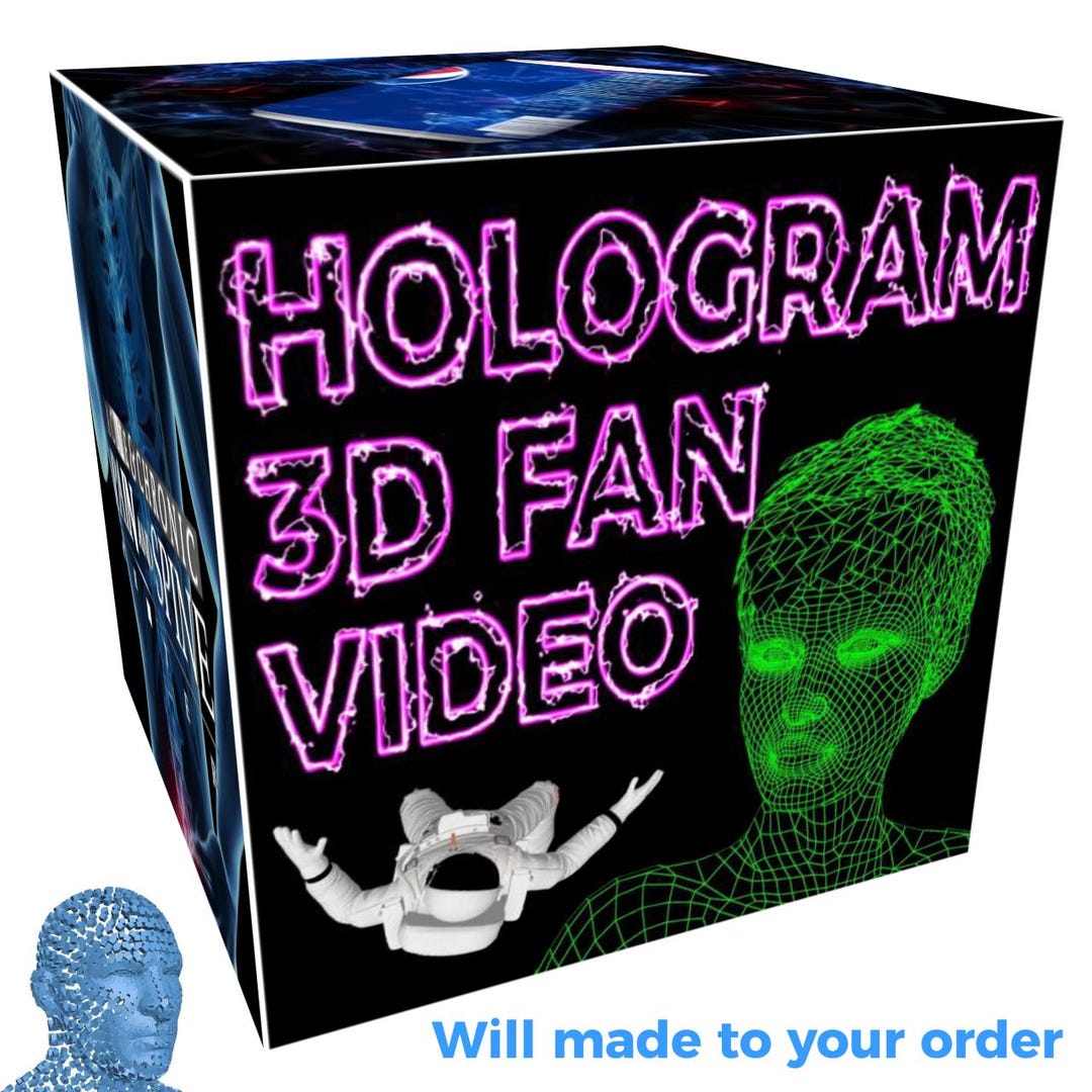 Custom 3D Hologram Video for LED Fan, Hologram Fan Animation, 3D Logo ...