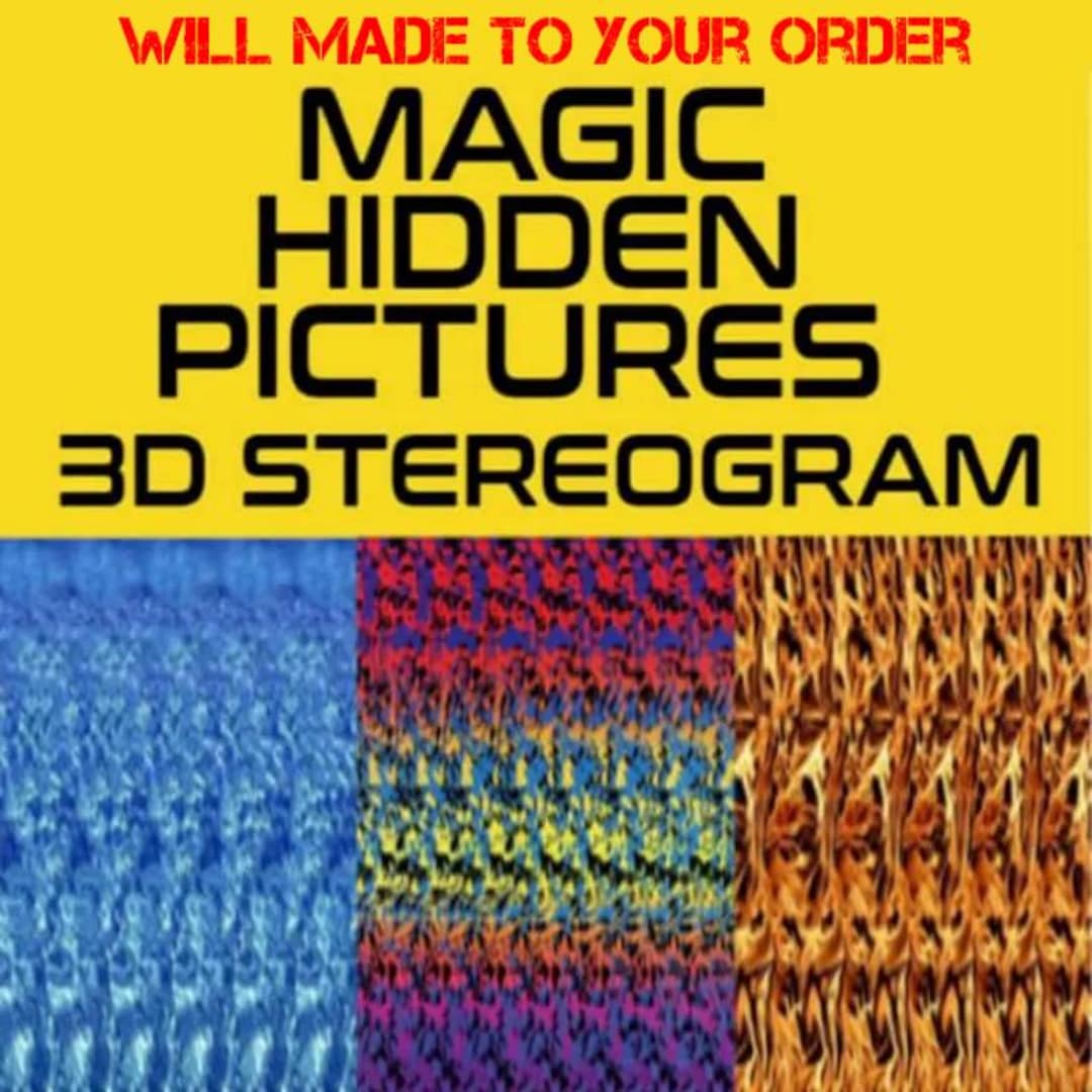 Your Own 3D Stereogram, Magic Eye, Hidden 3d Image, Hidden Picture ...