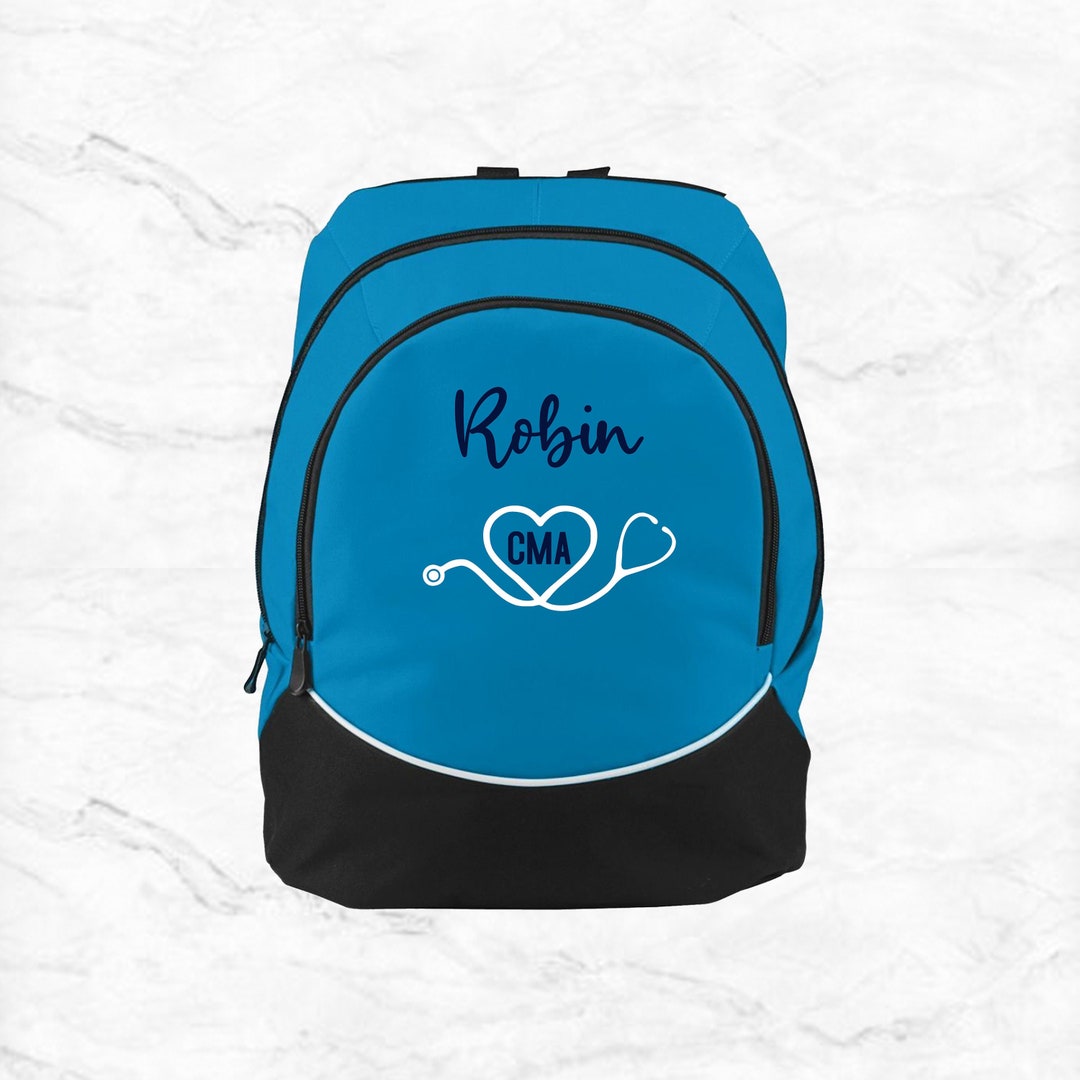 Nurse Backpack, RN, LPN, CMA, Medical Professional Bag, Customized ...