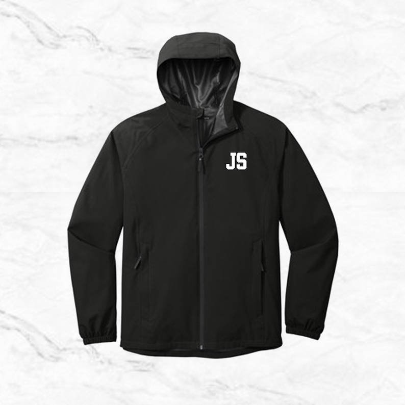 Custom Hooded Rain Jacket, Coach and Player Jacket, Waterproof Jacket ...