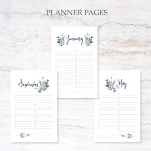 Perpetual Calendar Magnolia / Date Keeper / Organizer / Perpetual ...
