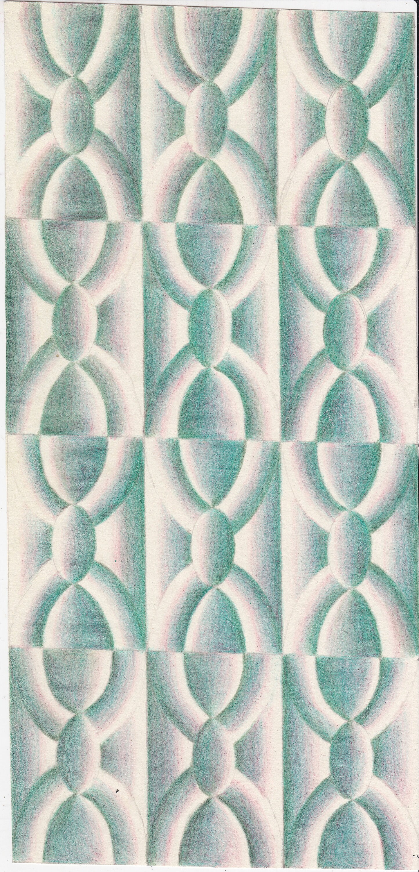 Original Artwork, Colored Pencil Drawing, Title: Union Pattern - Etsy