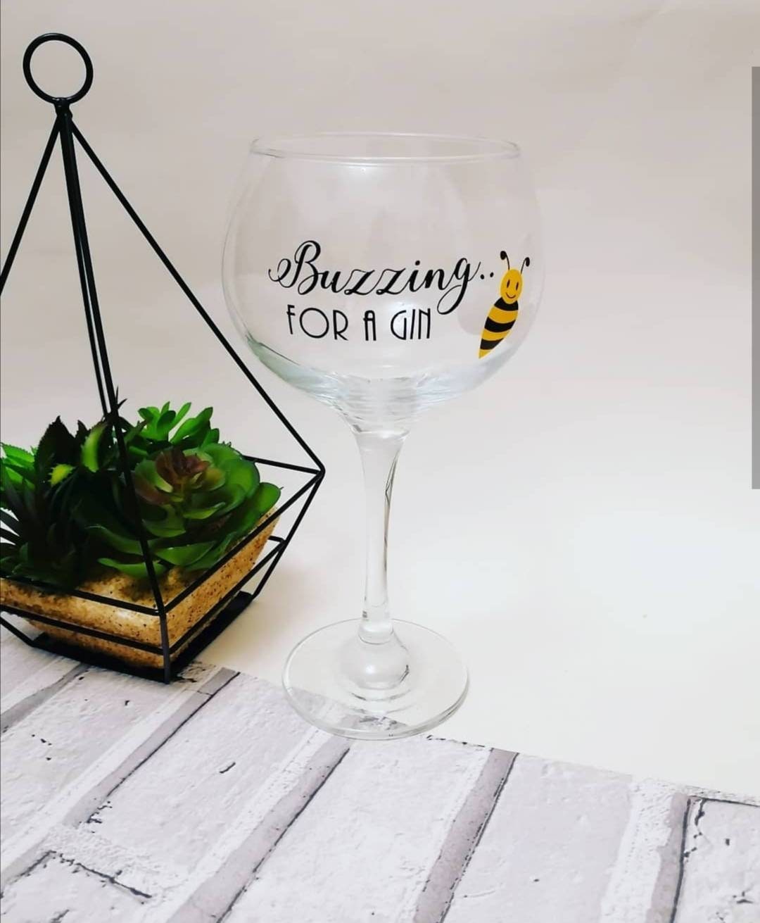 Personalised Bee Gin Balloon Glass, Gin Lover Gift - Etsy UK