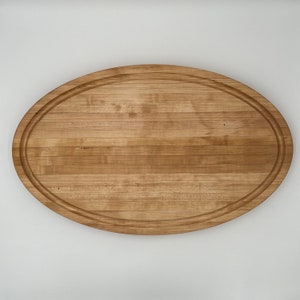 Large Oval Corner Cutting Board Made of Hard Maple - Etsy