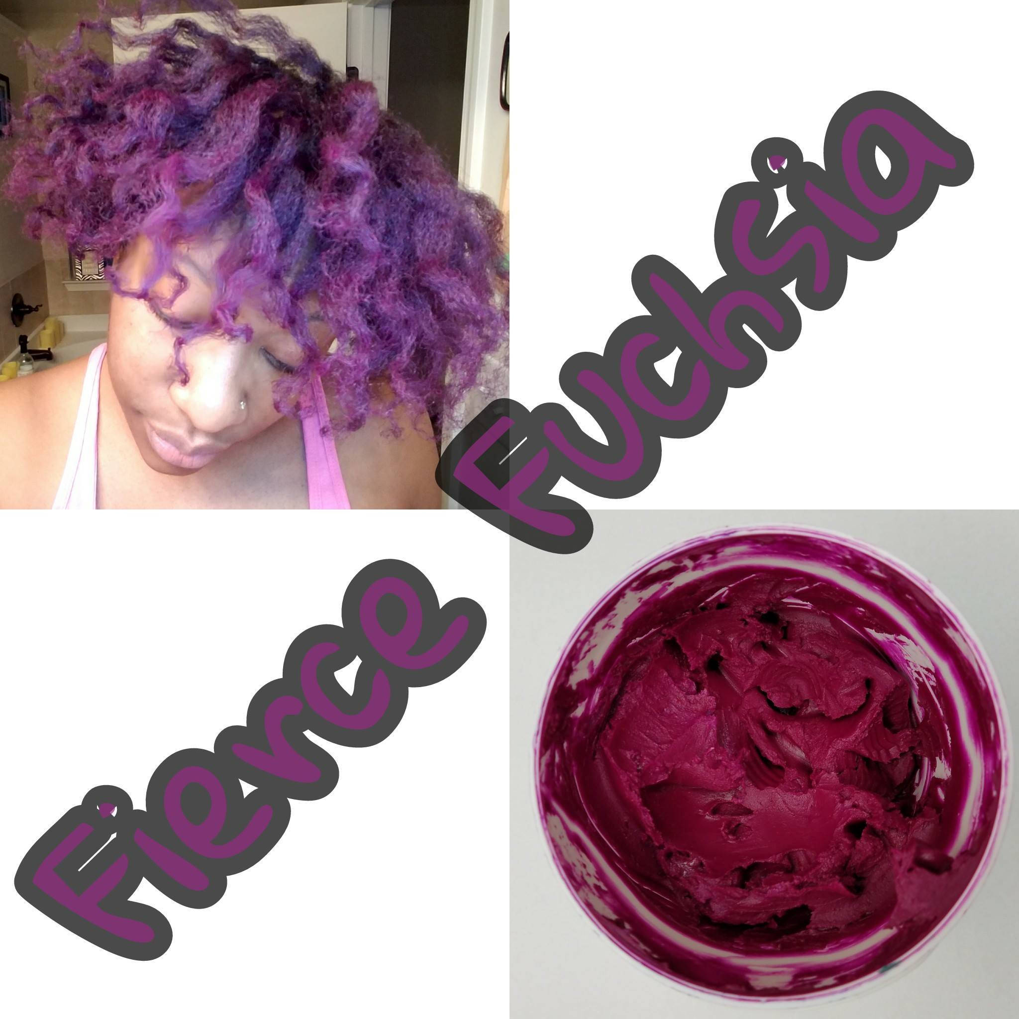 Fierce Fushcia- Temporary Hair Color for Dark Hair or Light Hair ...
