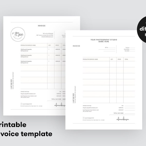 Receipt Template Ms Word - Etsy