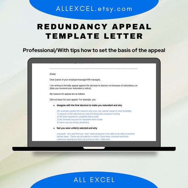 Formal Letter Template - Etsy