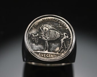 Buffalo Coin Ring - Etsy