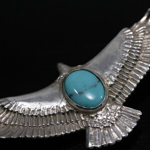 Eagle Turquoise Pendant / Necklace / Charm - Etsy