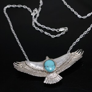 Eagle Turquoise Pendant / Necklace / Charm - Etsy