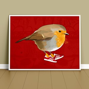 Robin Redbreast, Cool Bird Art, Cool Bird Print, British Birds, Bird ...