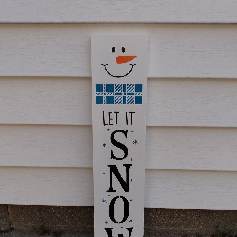 Snowman Porch Sign - Etsy