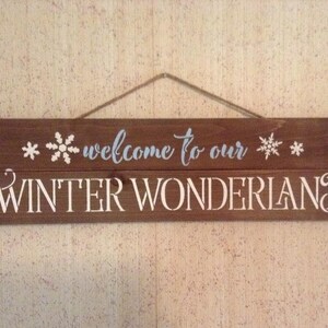 Winter Wonderland Christmas Decoration, Rustic Wood Christmas Signs for ...