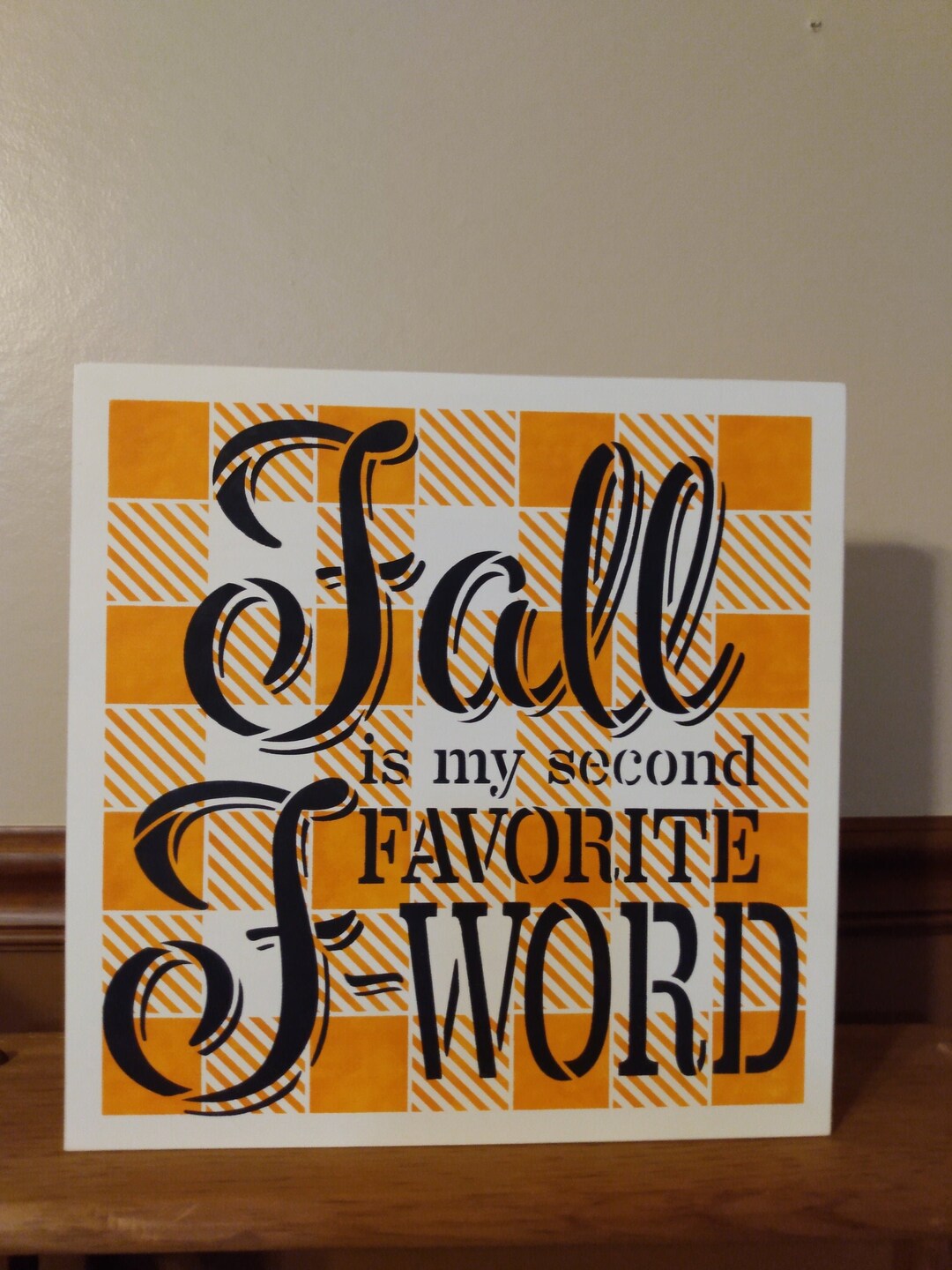 Funny Fall Sign: Buffalo Plaid Farmhouse Decor - Etsy