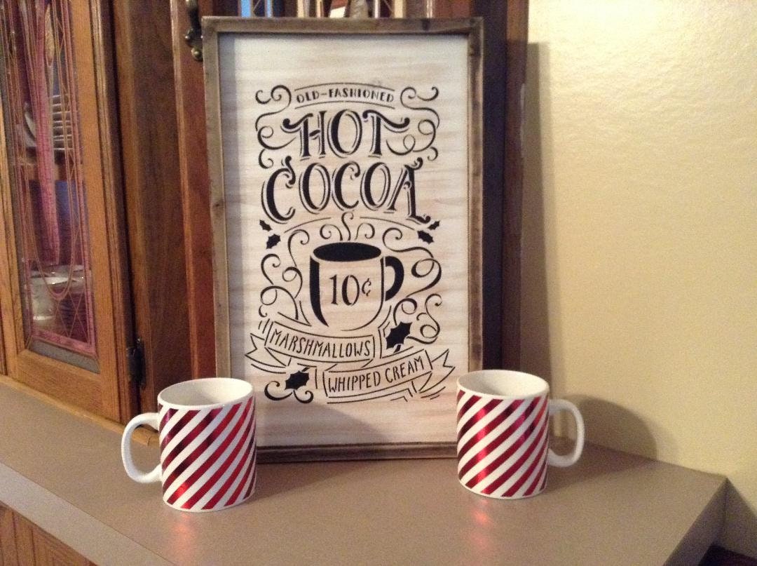Hot Cocoa Bar Decor, Vintage-look Signs, Hot Cocoa Signs, Winter Decor ...