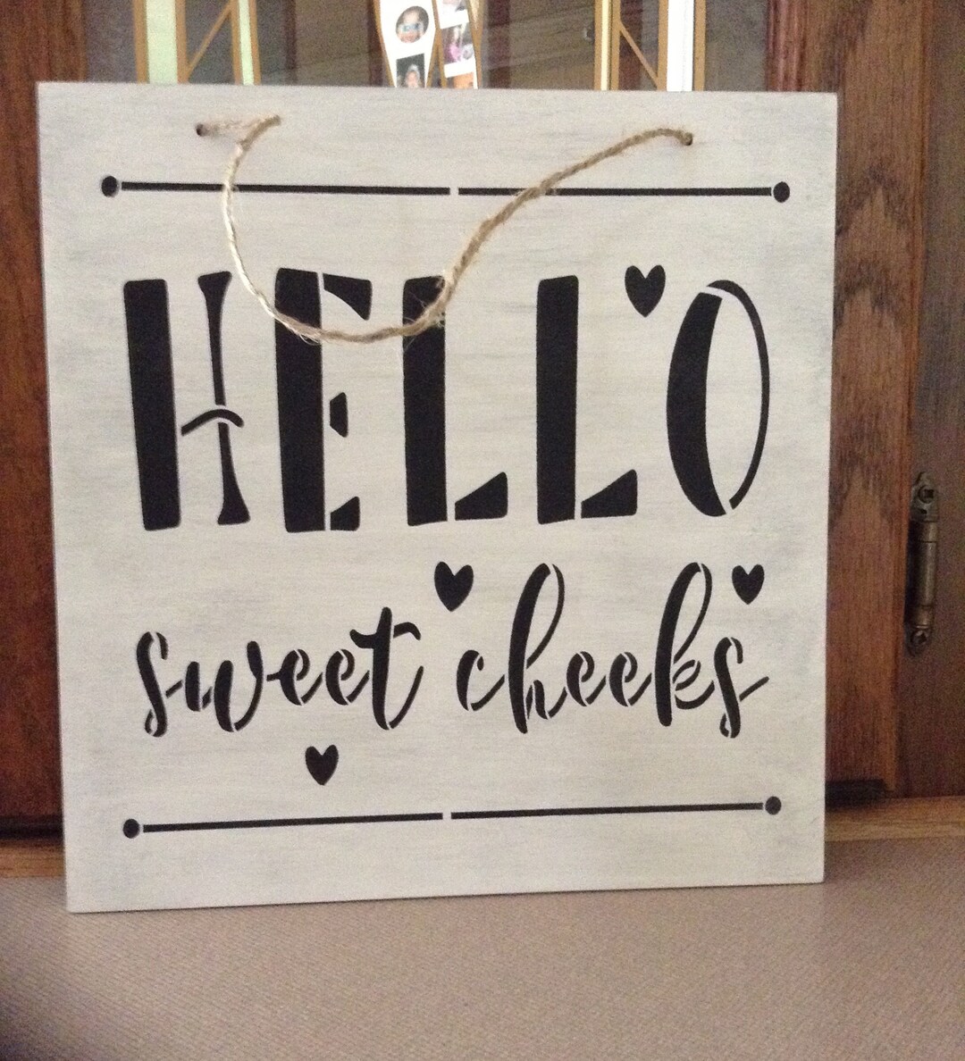 Hello Sweet Cheeks, Funny Bathroom Decor, Bathroom Wall Decor, Funny ...