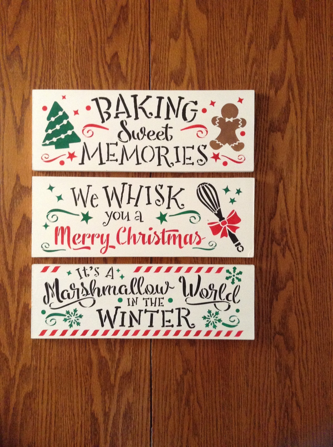 Small Christmas Signs for the Kitchen, Holiday Decorations, Christmas ...