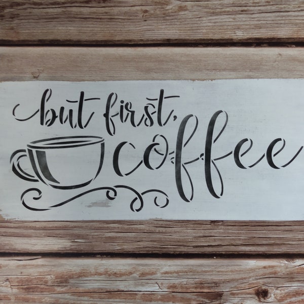 But First Coffee Sign - Etsy