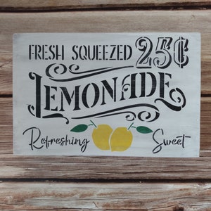 Lemonade Sign, Lemon Decor, Farmhouse Kitchen Decor, Summer Home Decor ...