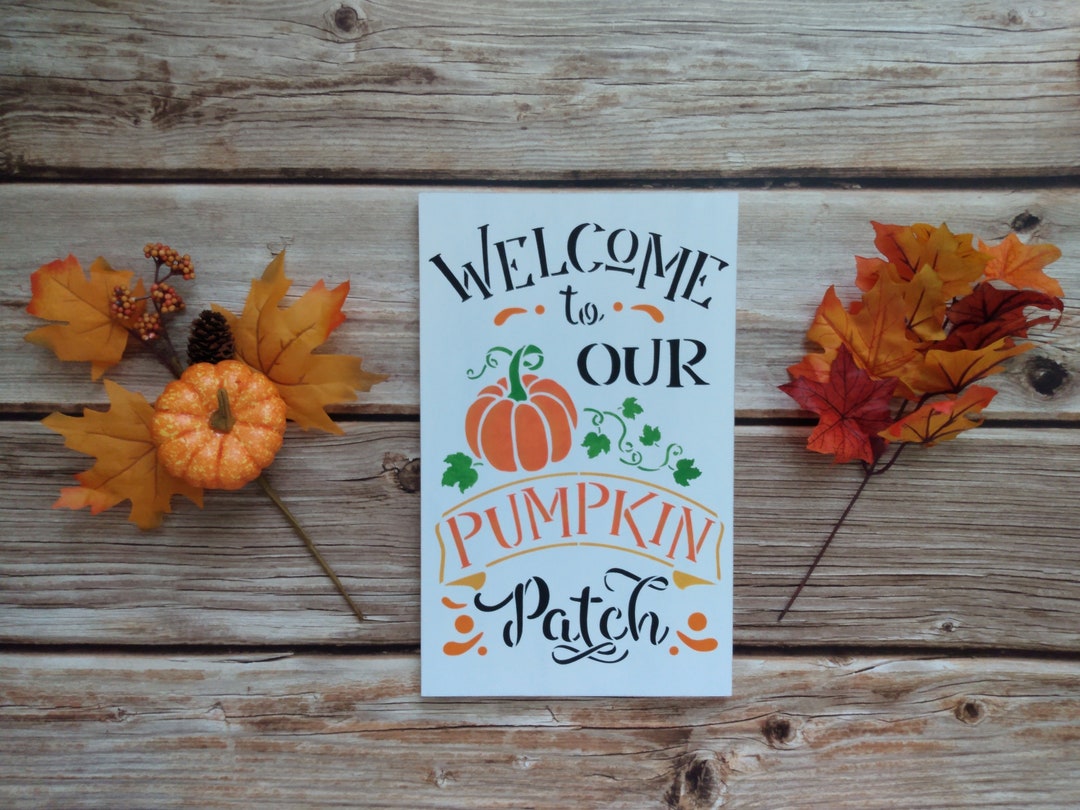 Welcome to Our Pumpkin Patch, Fall Decoration for Home, Wood Fall Signs ...
