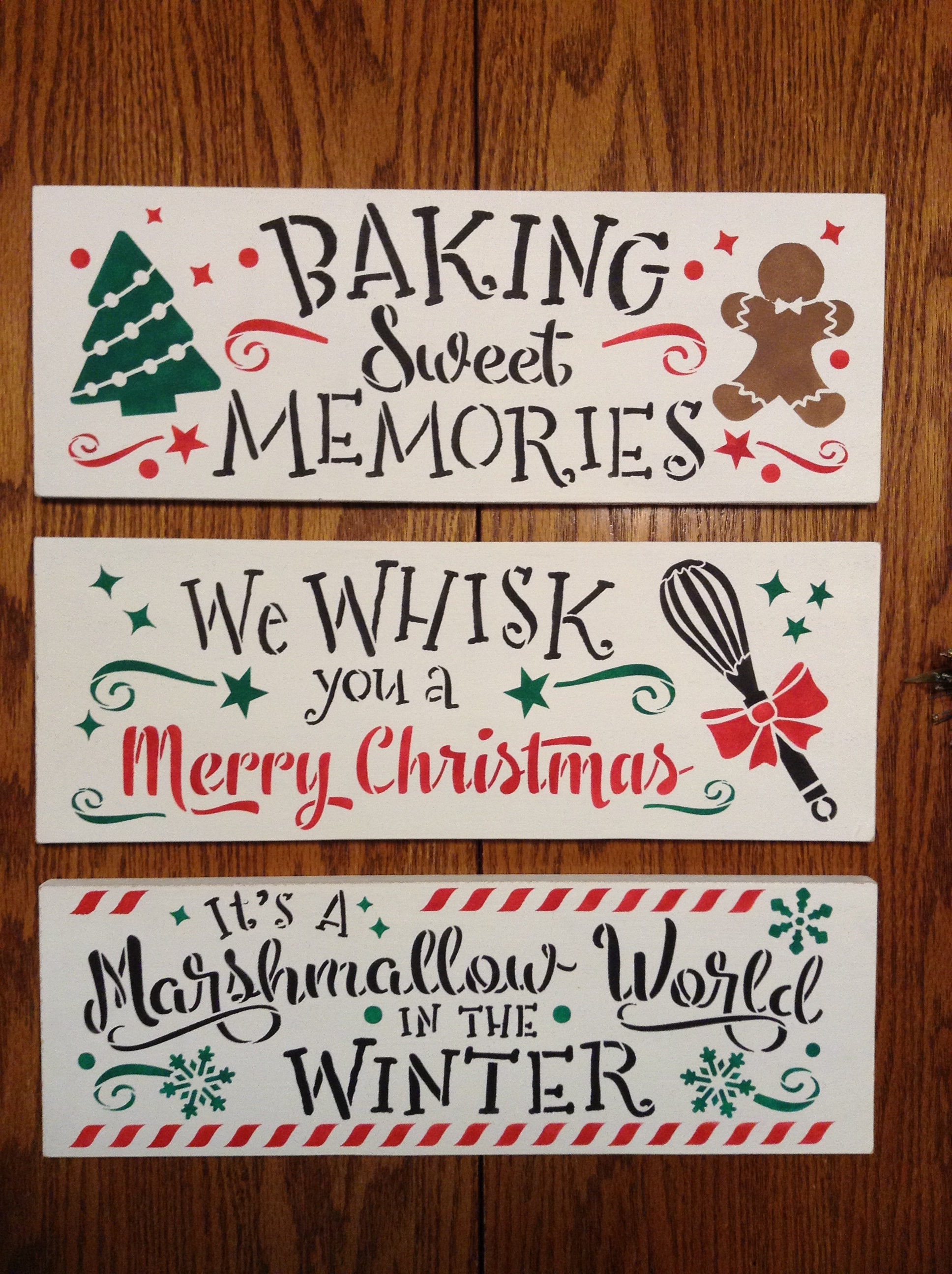 Small Christmas Signs for the Kitchen Christmas Decor Wood - Etsy