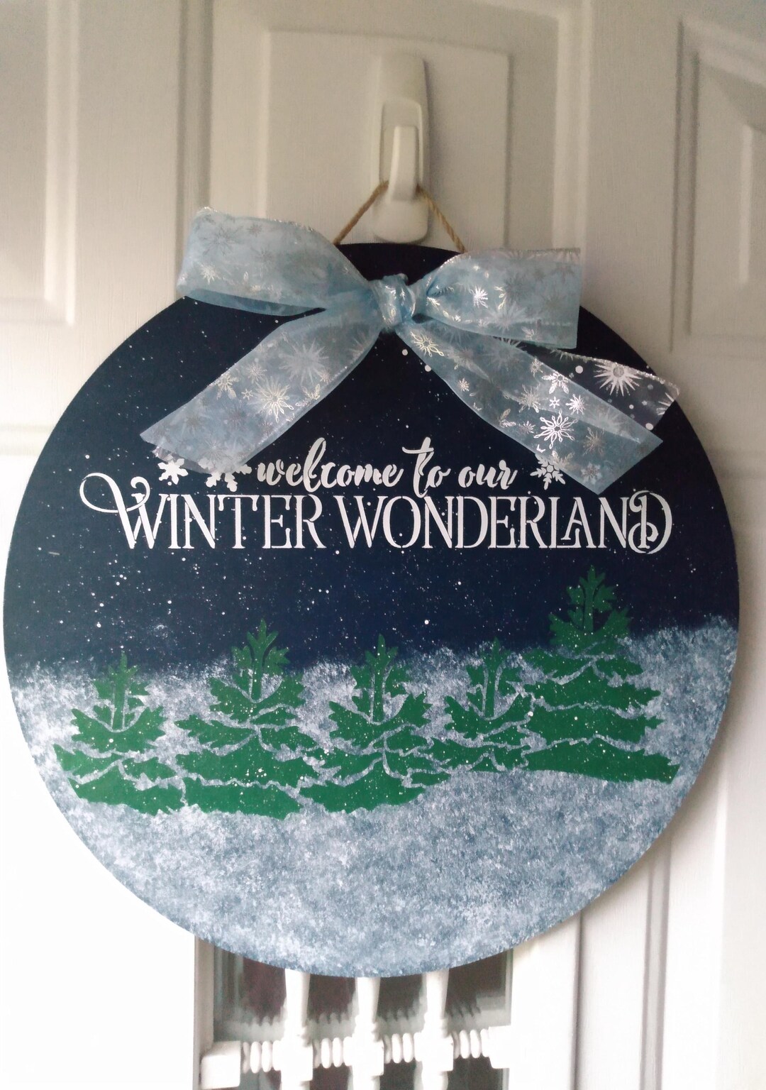 Winter Welcome Sign, Christmas Decor, Holiday Decoration, Welcome to ...