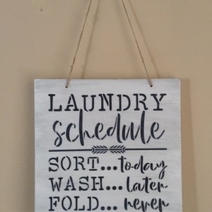 Rustic Laundry Sign, Funny Laundry Room Sign, Modern Farmhouse Decor ...
