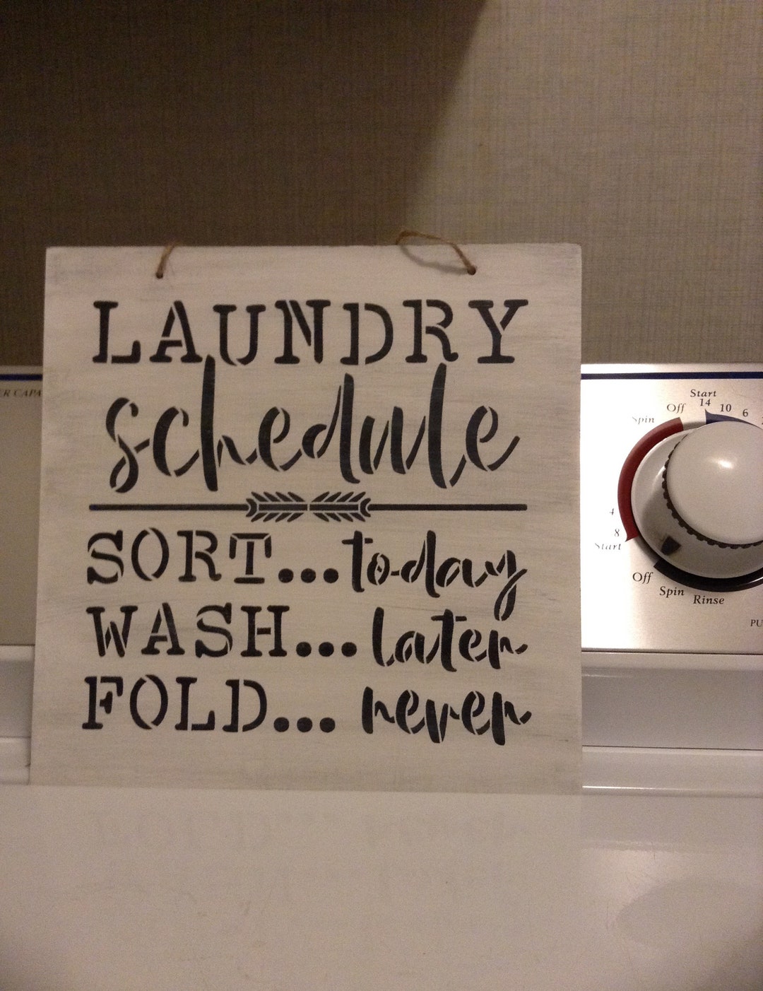 Rustic Laundry Sign, Funny Laundry Room Sign, Modern Farmhouse Decor ...