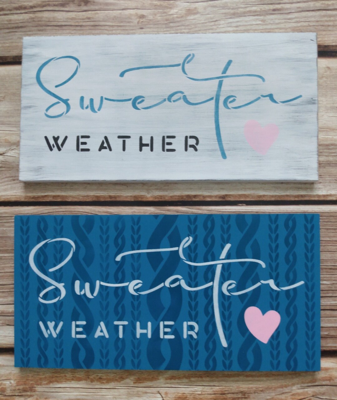 Sweater Weather Sign, Rustic Fall Sign, Modern Farmhouse Decor, Autumn ...