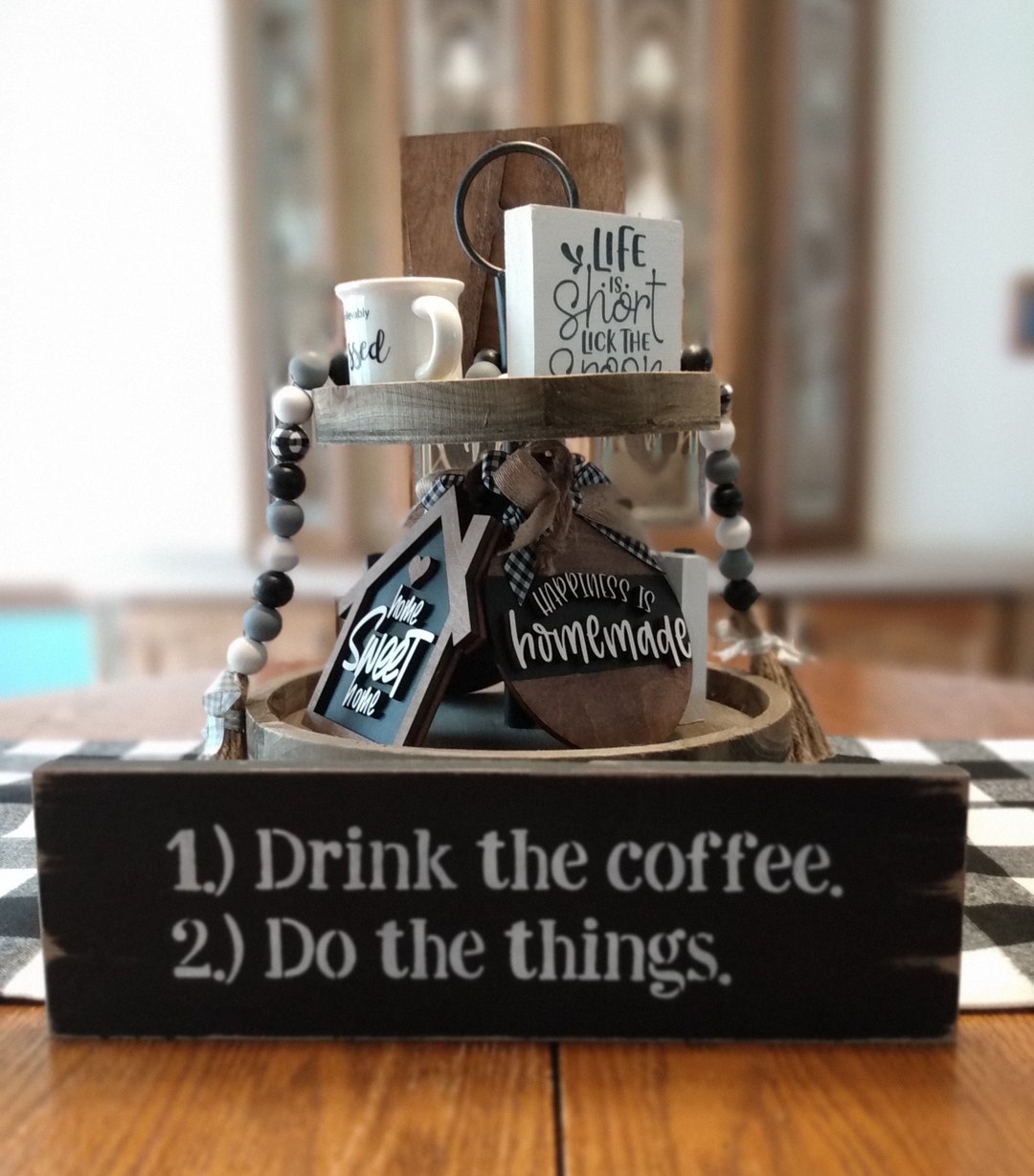 Funny Coffee Sign, Coffee Bar Decor, Birthday Gift for Coffee Lovers ...