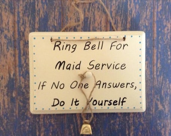 Maid Service Sign | Etsy