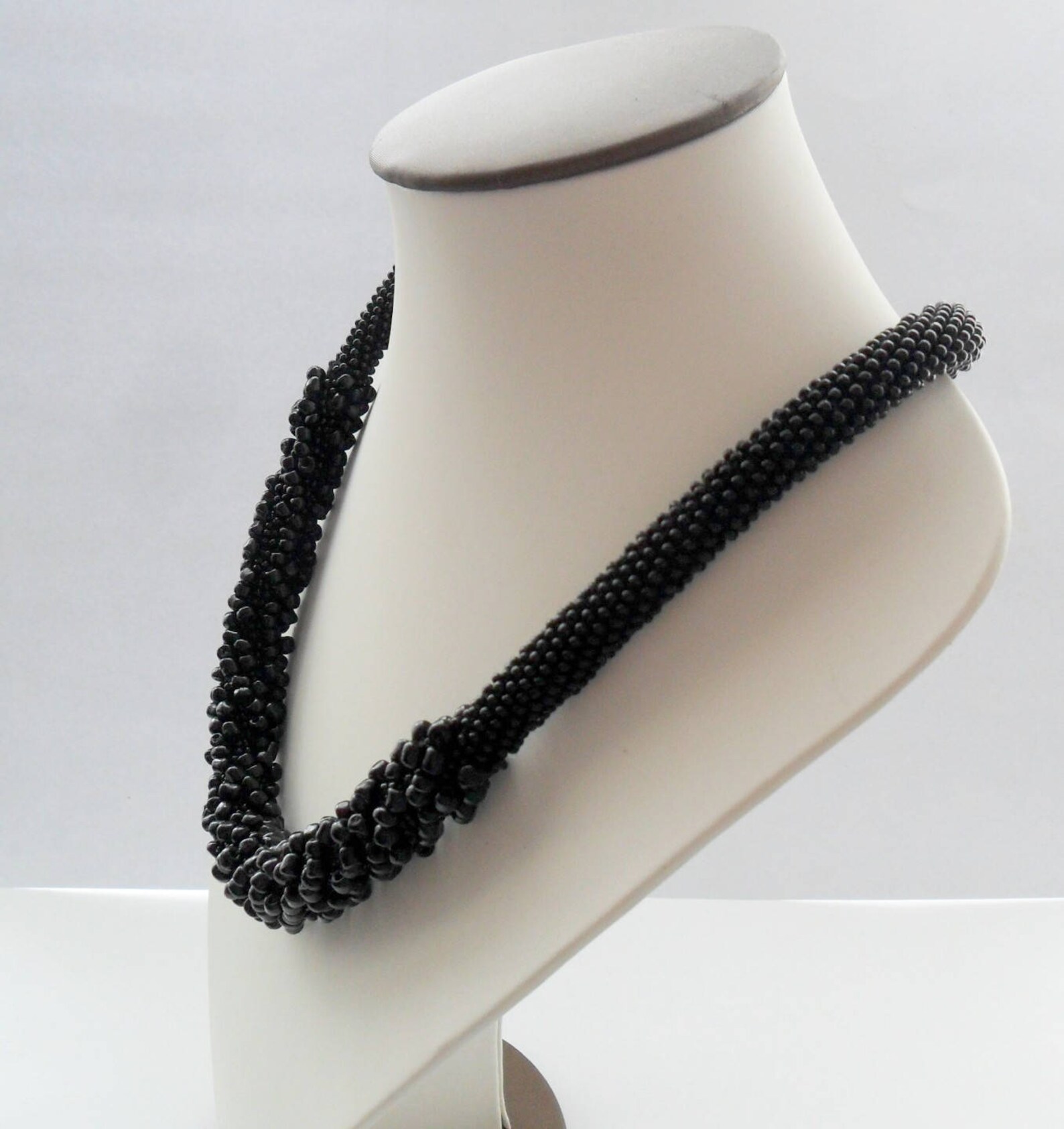 Elegant Black Beaded Necklaces for Women Gothic Black - Etsy