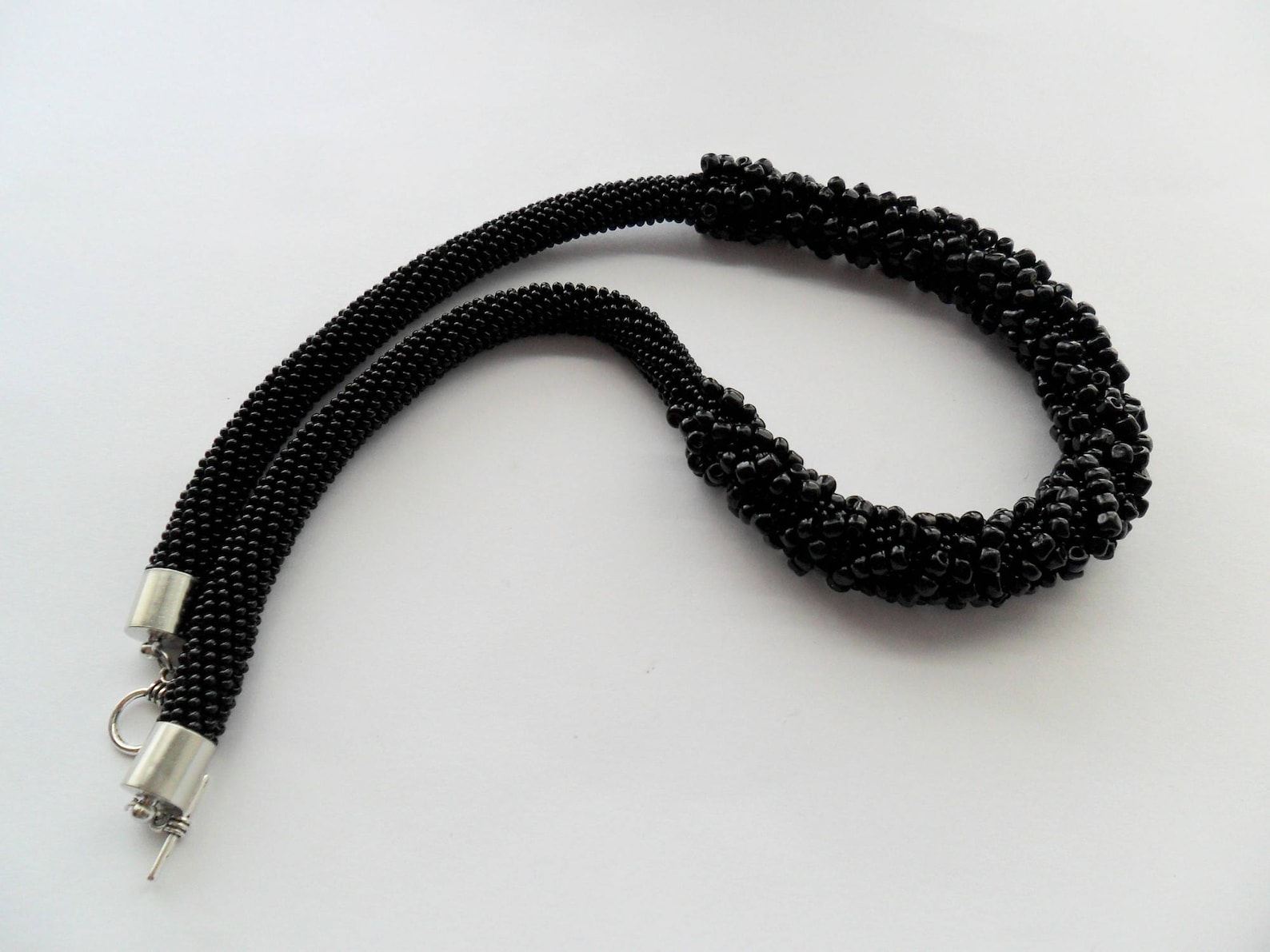 Elegant Black Beaded Necklaces for Women Gothic Black - Etsy