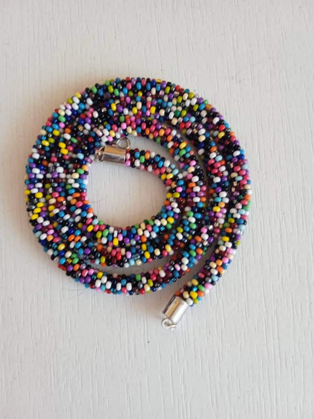 Simple Beadwork Handmade Women Necklace Love Women Gift Colorful Sweet ...