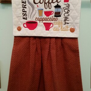 Cafe Americano Coffee Themed Kitchen Towel - Etsy