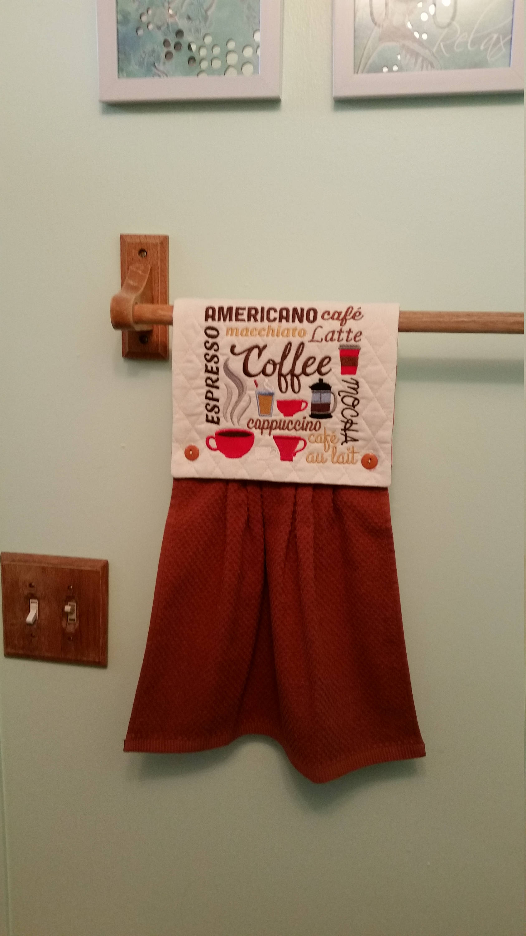 Cafe Americano Coffee Themed Kitchen Towel - Etsy