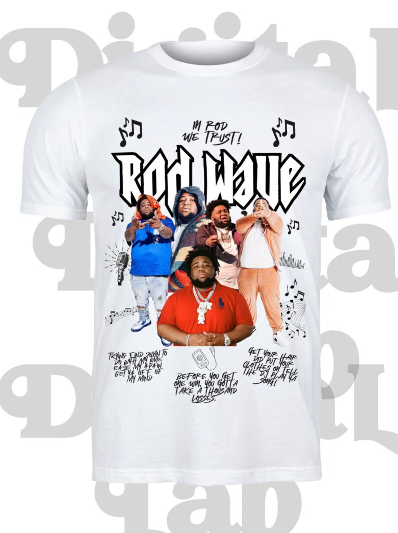 Rod Wave , Rod Wave T Shirt Design, Rod Wave Nostalgia Png File, 90s ...